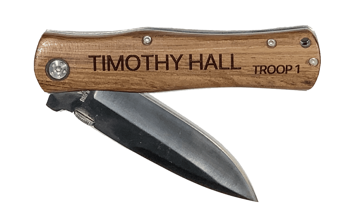 Custom Engraved Knife - Okie Engraving